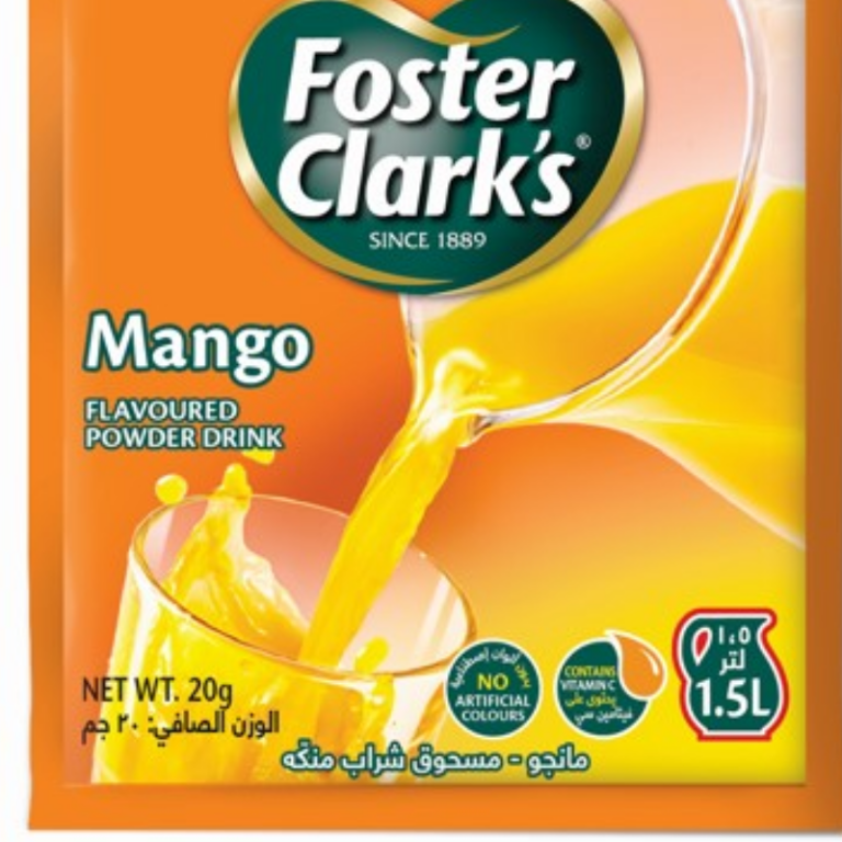 FOSTER CLARK'S MANGO 20G - Grays Home Deliveries