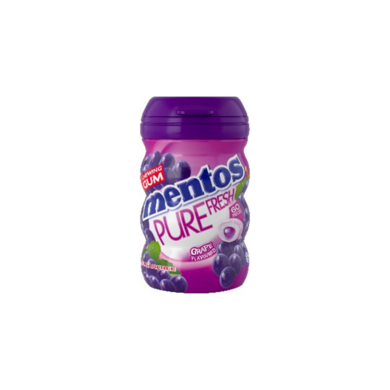 MENTOS FULL FRESH GUM GRAPE 60P BOTTLE - Grays Home Deliveries